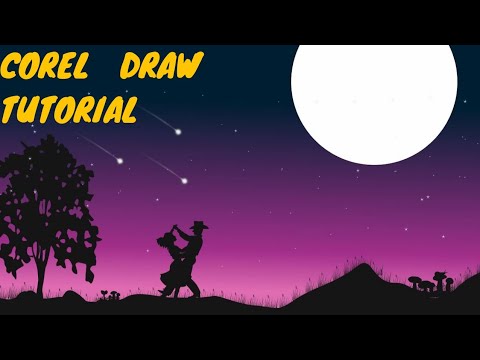 How To Make A Night View In Corel Draw // Corel draw tutorial//Night ...