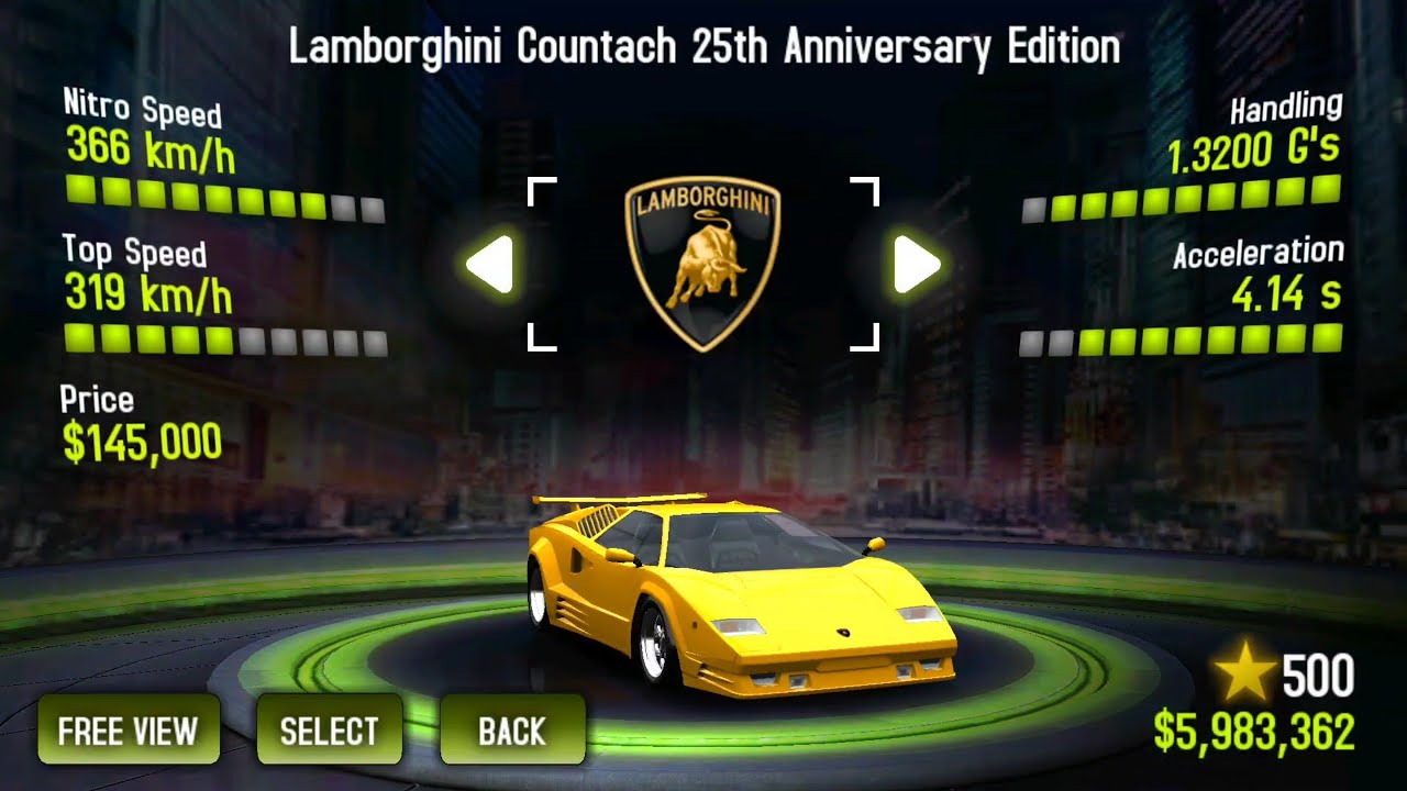 asphalt injection (Detroit Reloaded) Lamborghini Countach 25th ...