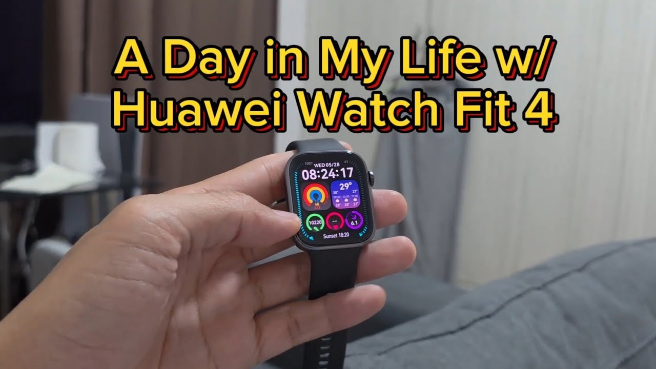 Huawei Watch Fit 4 - A Day in My Life (First Time Use - How To Guide ...