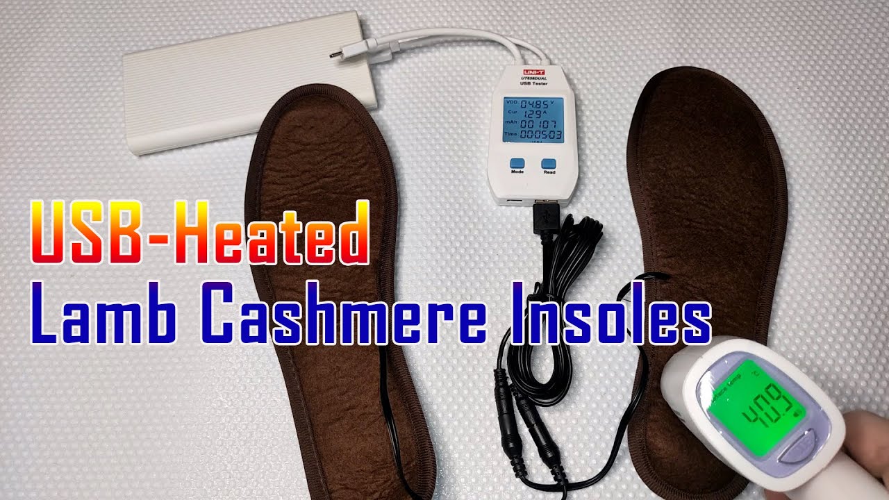 USB-Heated Lamb Cashmere Insoles | Review and Performance Test - YouTube