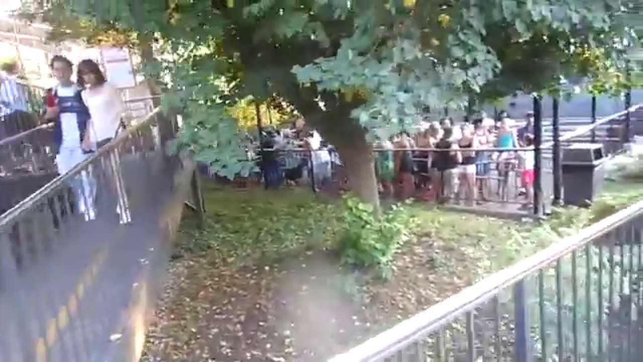 Goliath Line 6pm Six Flags Great America 9-5-15 - YouTube