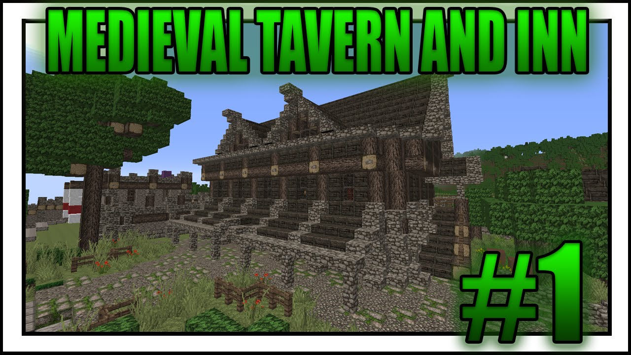 Minecraft: Lets Build a Medieval Tavern and Inn Part. 1 - YouTube