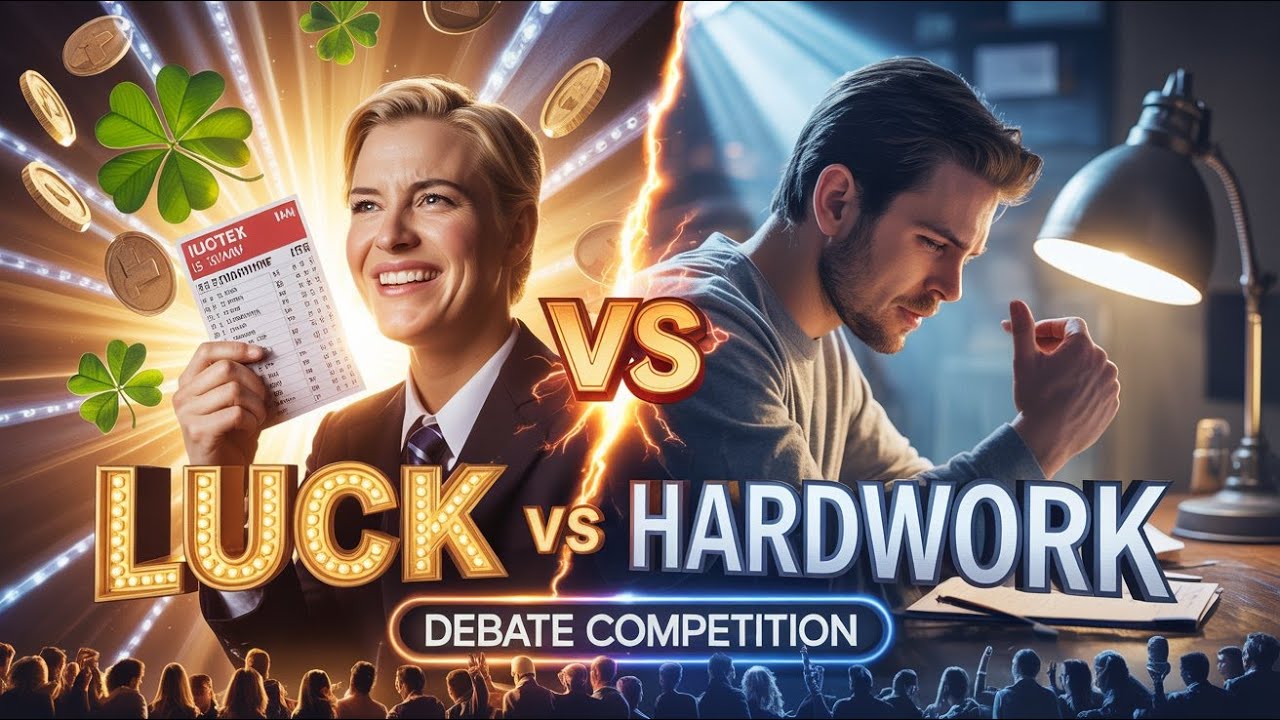 Luck vs Hard Work | Inspiring Student Debate Competition 🍀💪 | Sir Saif ...