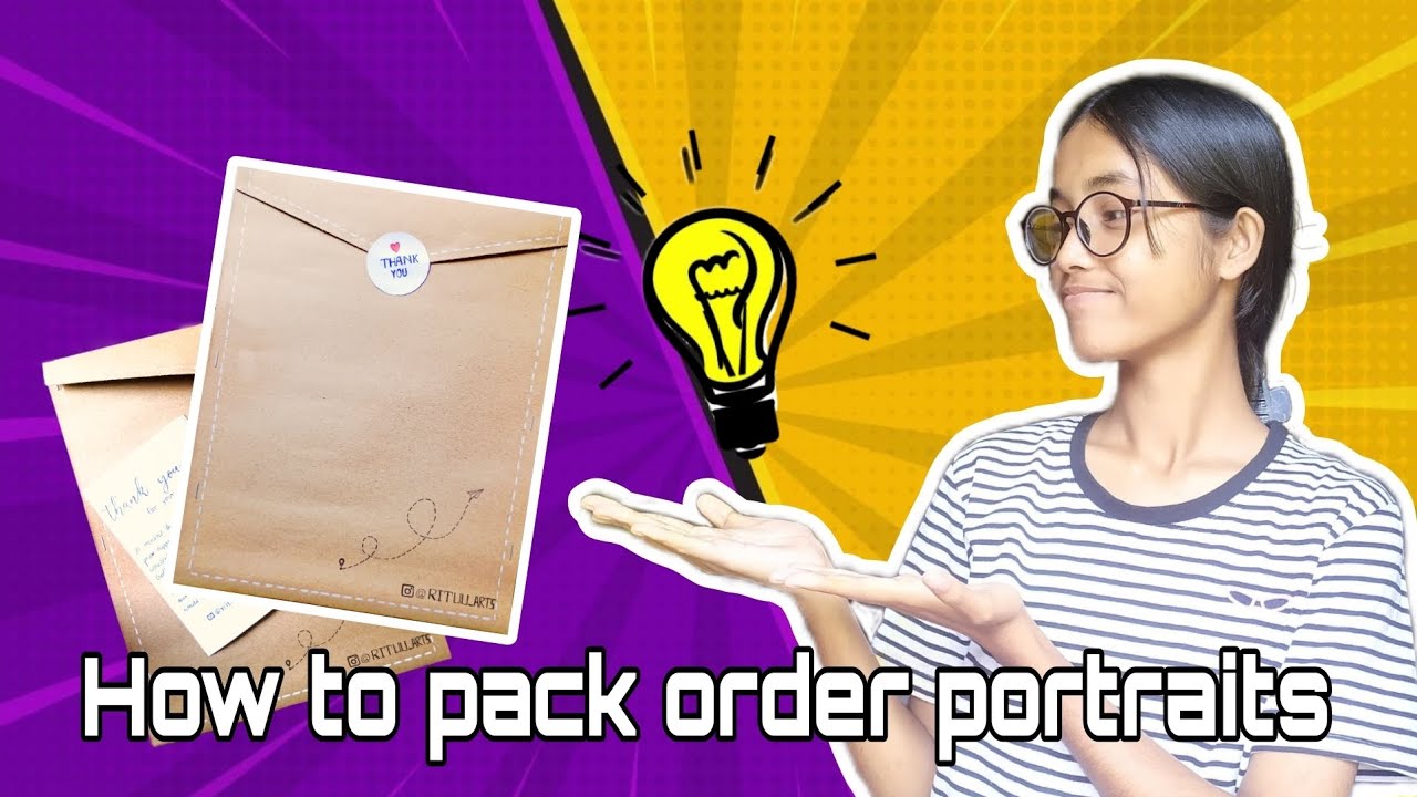 How to pack order portraits for shipping/delivery. - YouTube