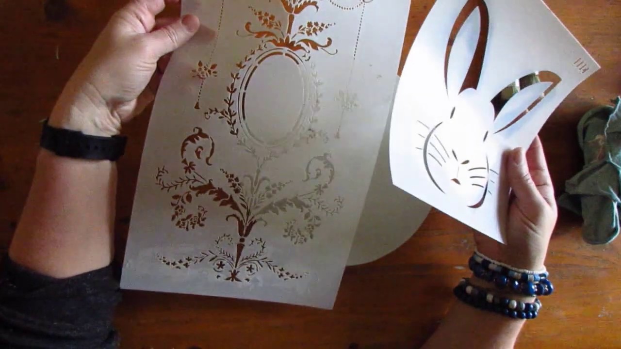 Using Multiple Stencils to create a unique design - YouTube