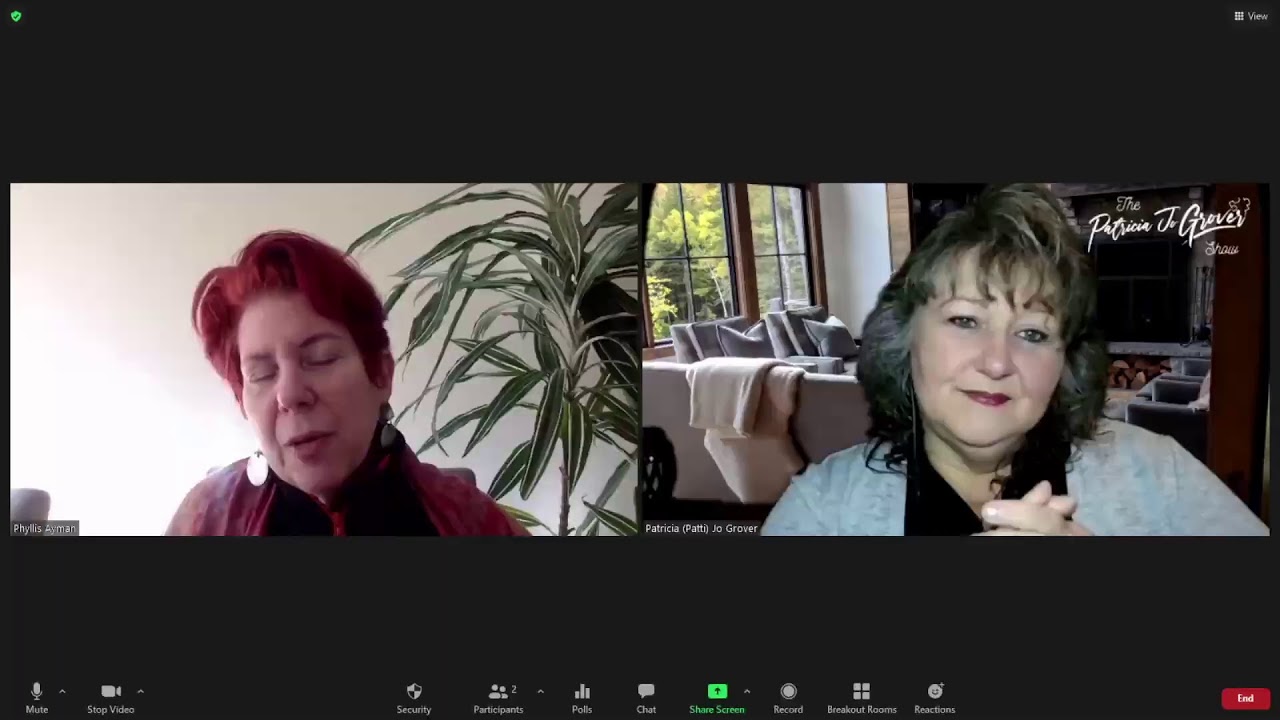 Episode 55 of "The Patricia Jo Grover Show" with Phyllis Ayman! - YouTube