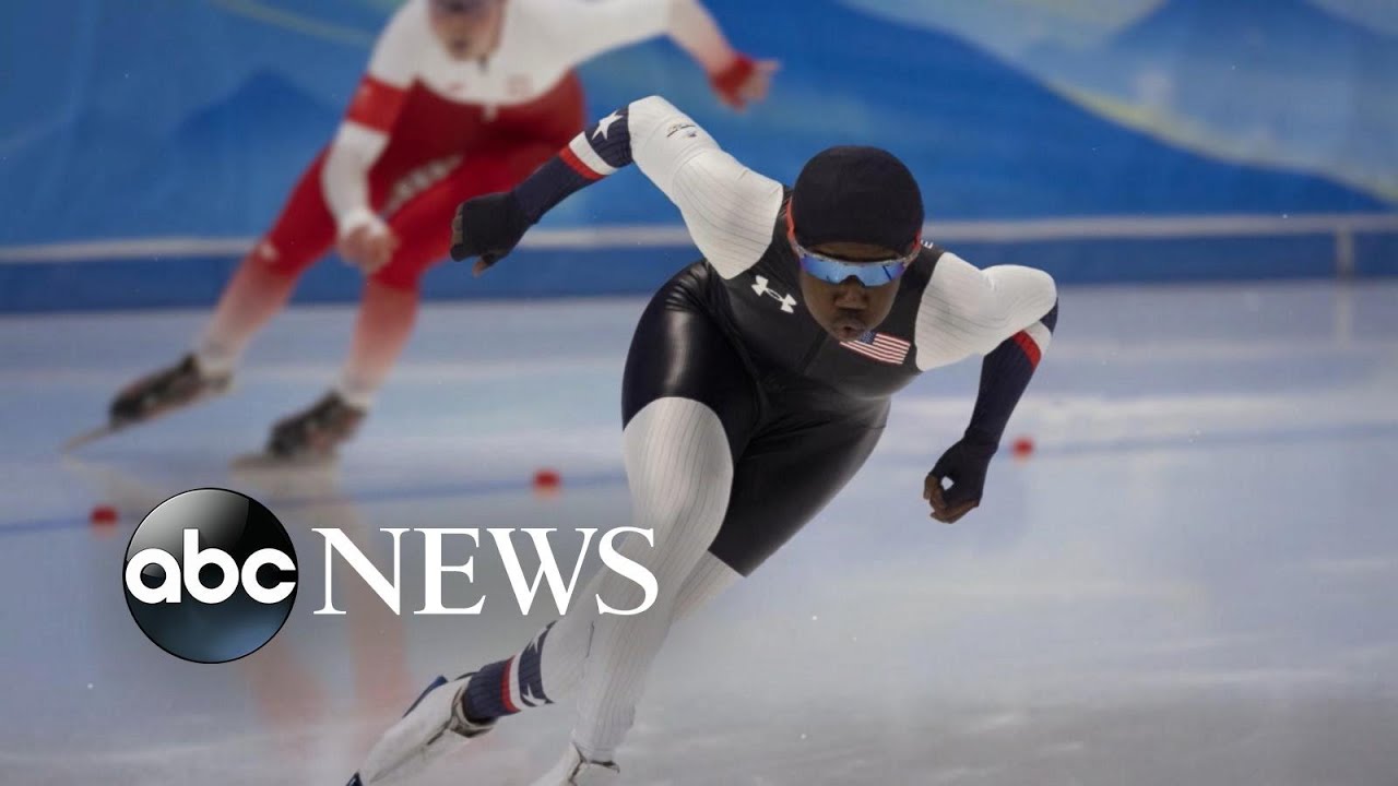 Speed skater Erin Jackson makes history at Beijing Olympics - YouTube