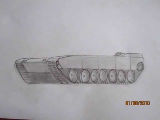 M1 Abrams Tank Drawing