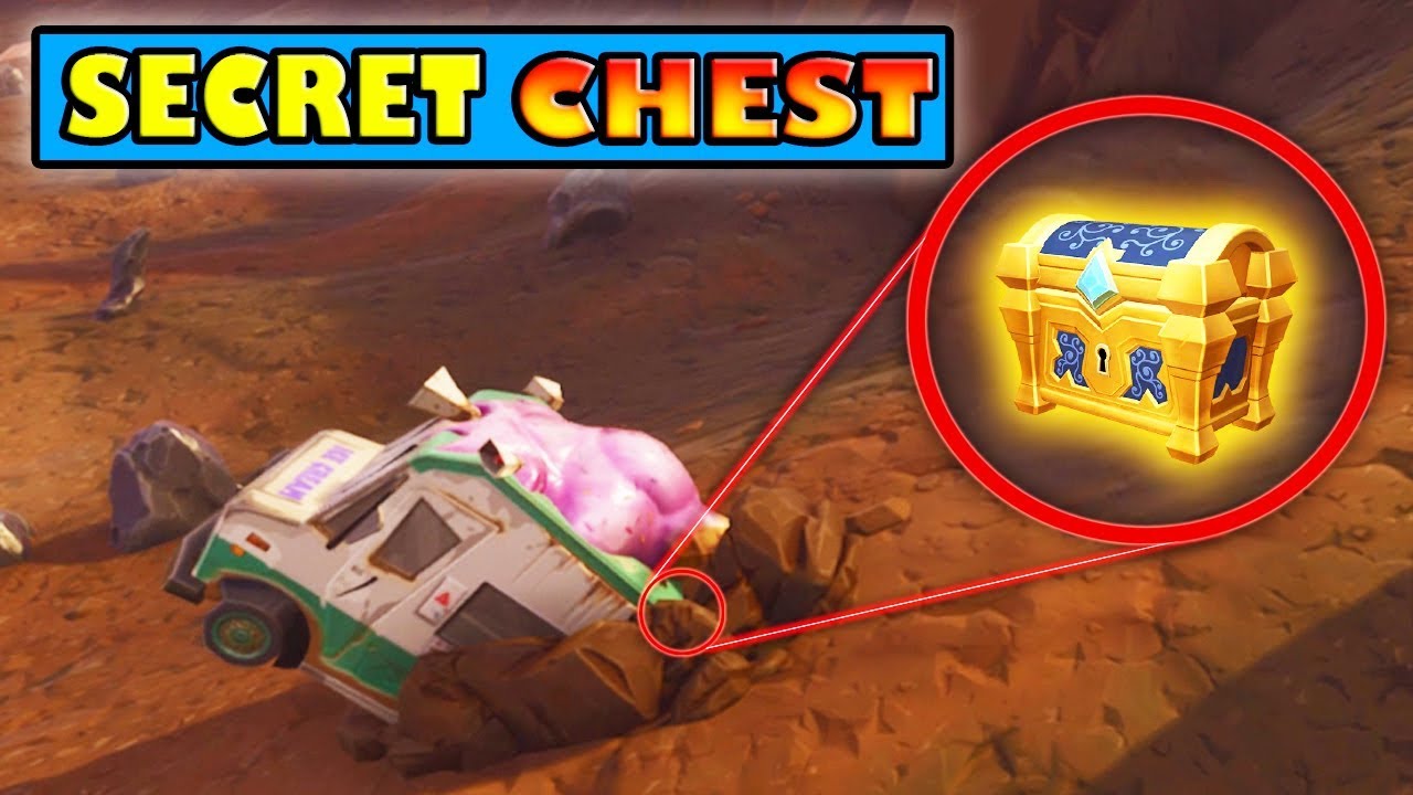 Secret Chest *FOUND* in Dusty Divot! Fortnite Battle Royale - YouTube