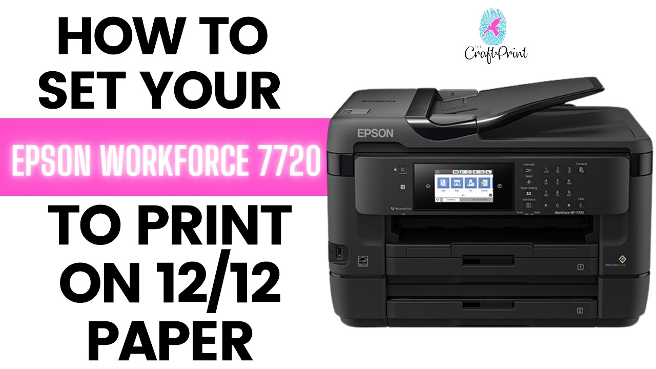 Printing on 12/12 paper with an Epson Workforce7720 Printer - YouTube