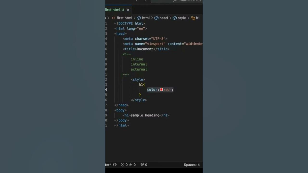 How To Apply Css For Html Elements Htmlcss Webdevelopment
