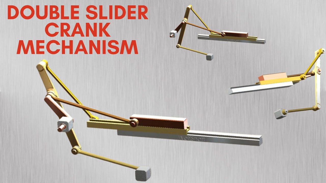 Double slider crank mechanism. - YouTube