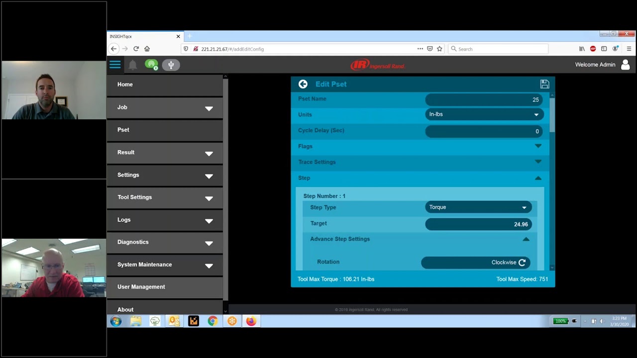 Air Power demonstrates Ingersoll Rand QCX Controller with remote access ...