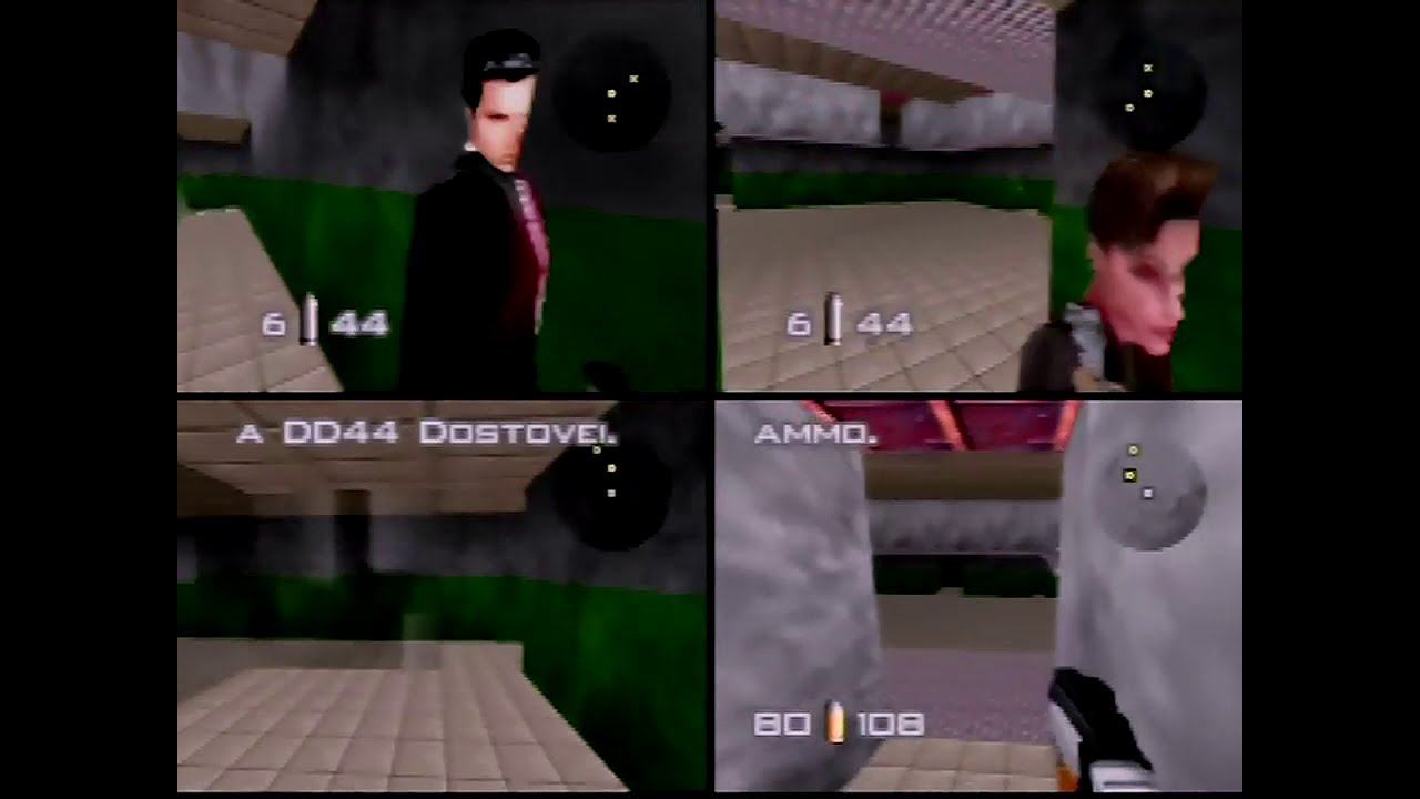 GoldenEye 007 (N64) - Multiplayer - Stack - Power Weapons - YouTube