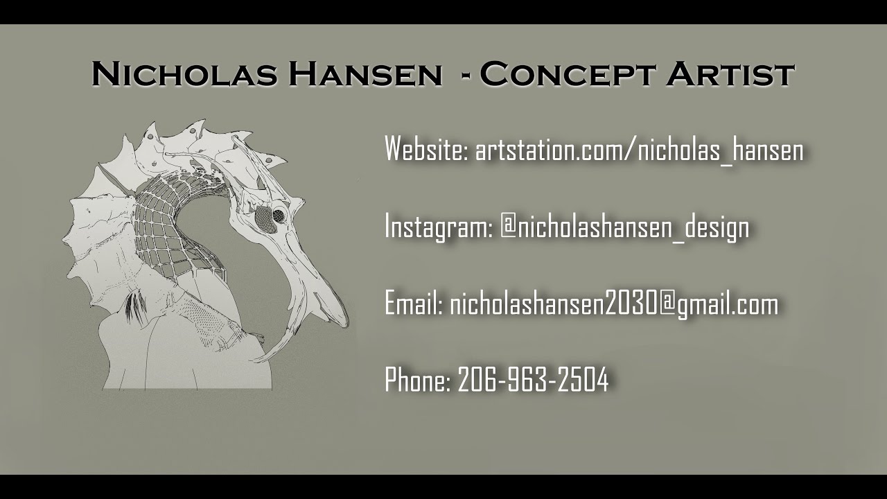 Nicholas Hansen Concept Art and Animations Reel - YouTube