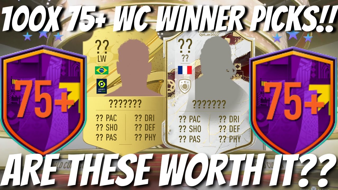 I OPENED 100X 75+ WORLD CUP WINNERS PICKS AND GOT... - YouTube