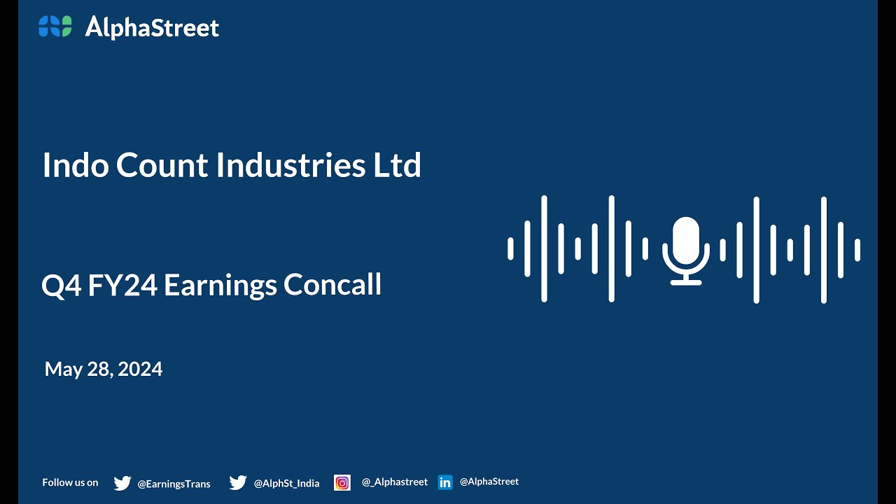 Indo Count Industries Ltd Q4 FY2023-24 Earnings Conference Call - YouTube