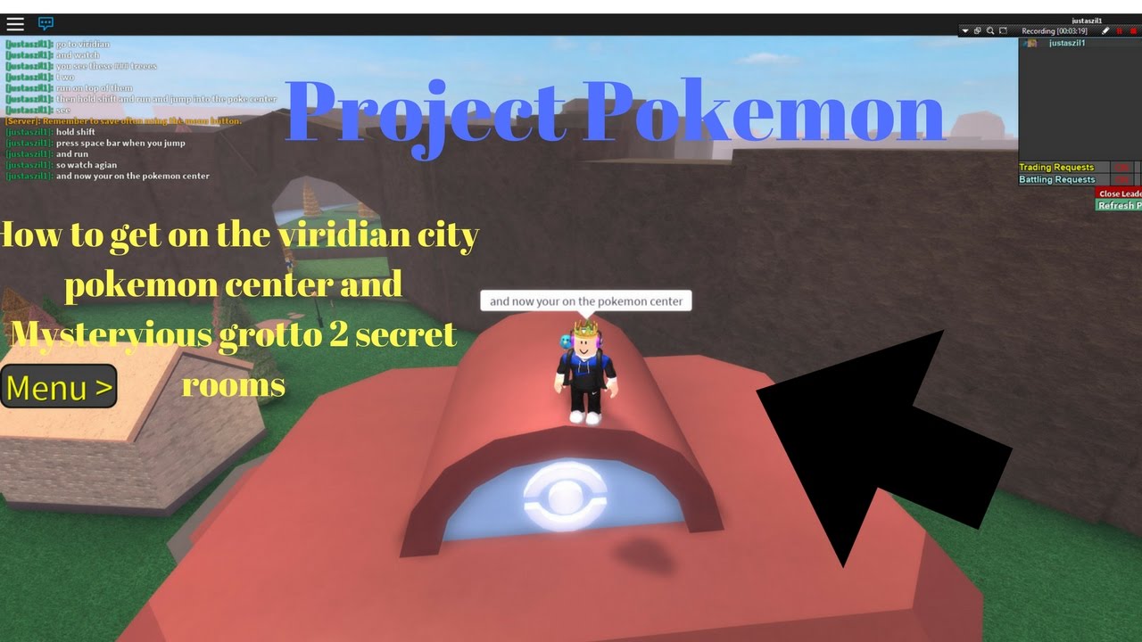 Project Pokemon- How to get on top poke center and battle tower secret ...
