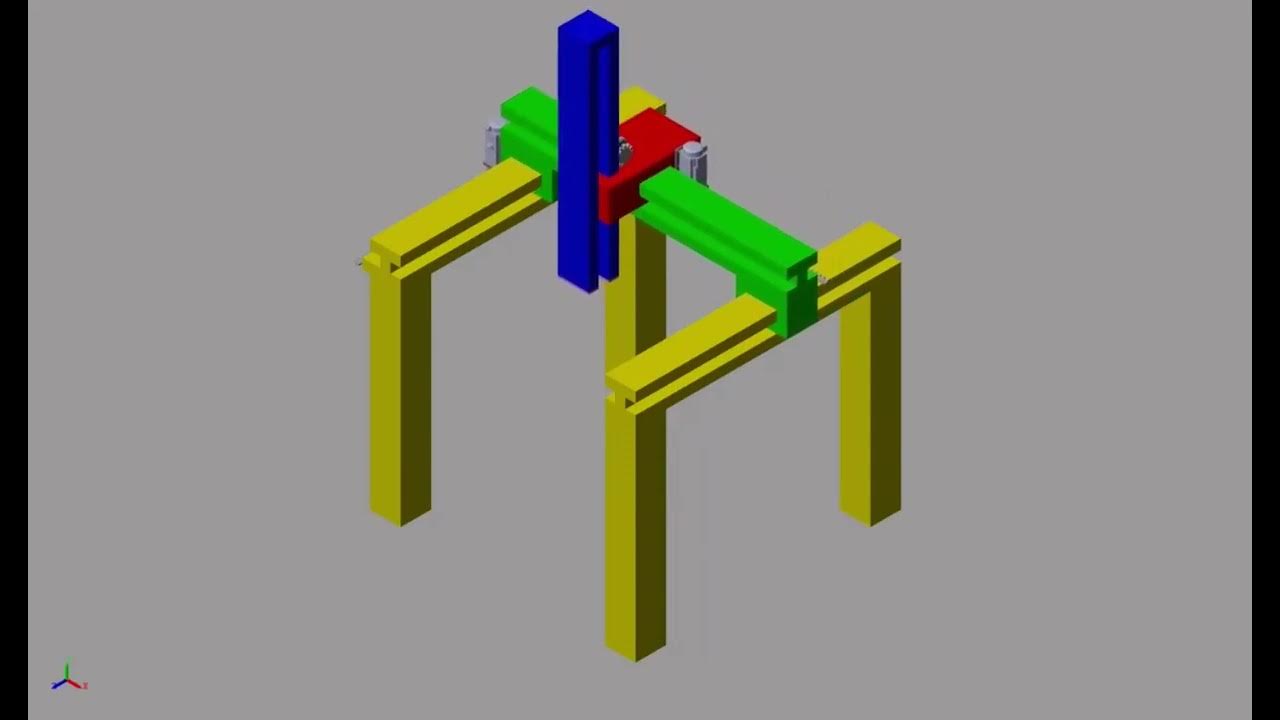 Cartesian coordinate system robot MATLAB simulation - YouTube