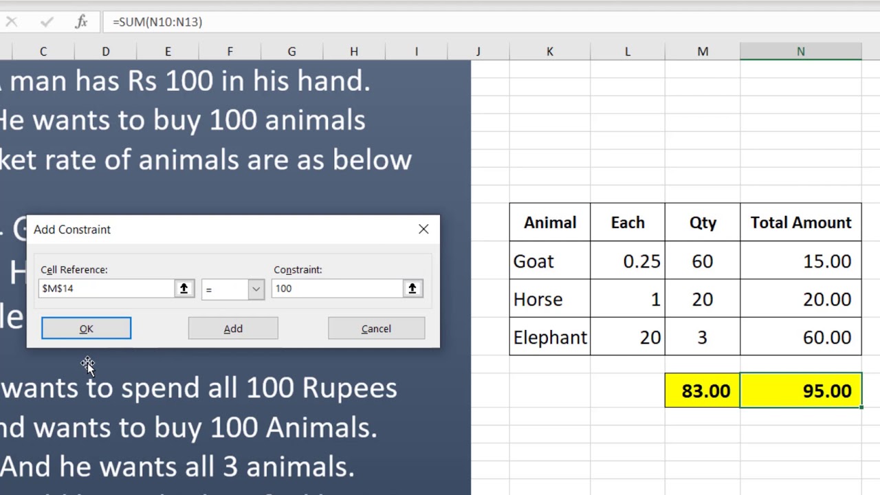 Solution To Puzzle Using Excel Solver Function YouTube Solution To Puzzle Using Excel Solver Function YouTube