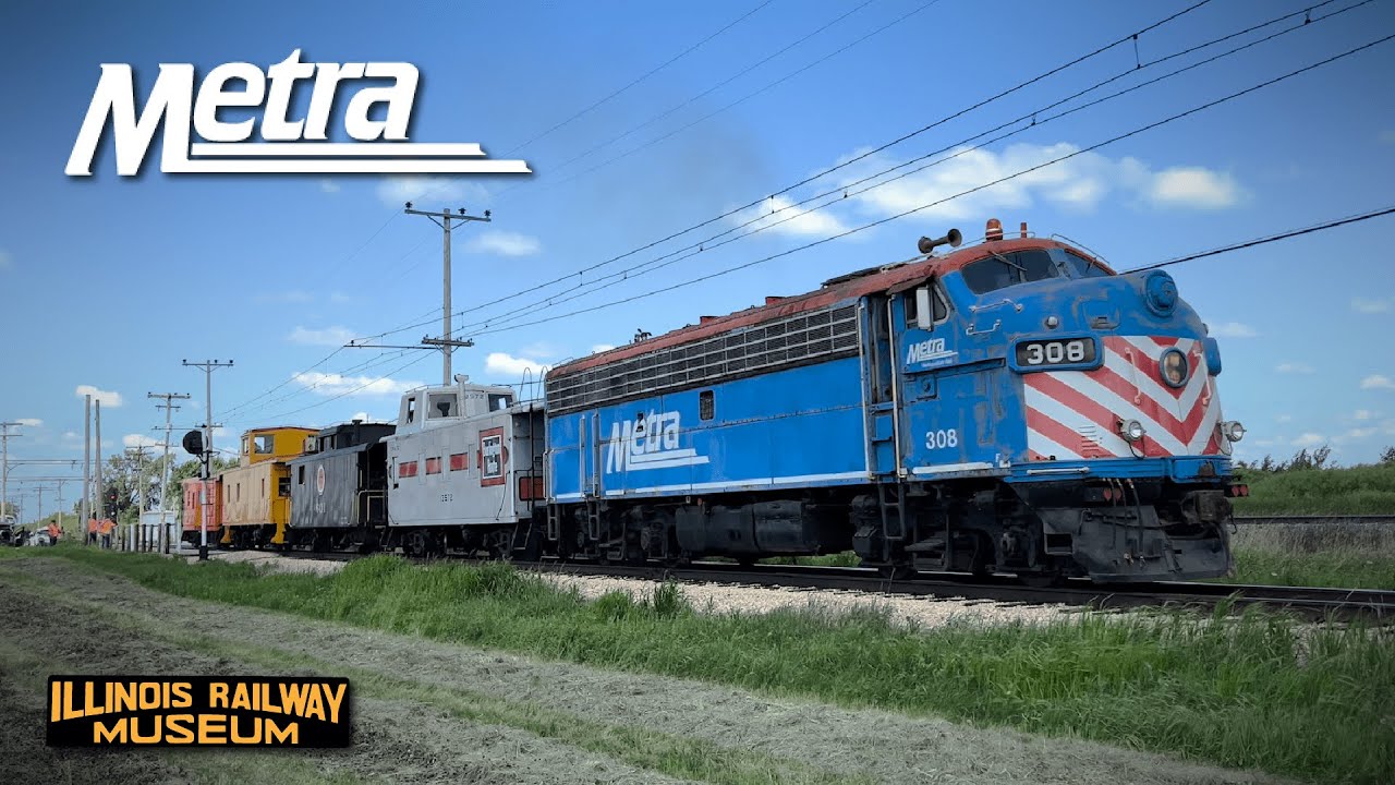 Metra 308 at Illinois Railway Museum (Diesel Days) August 11, 2024 ...