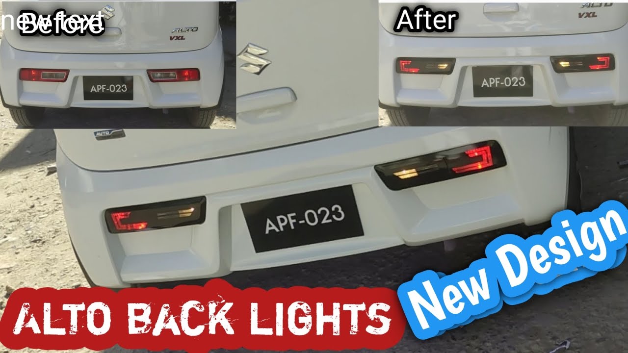 Alto back lights New design - YouTube