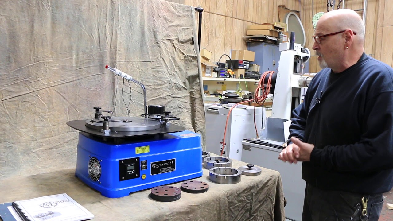 15" LAPMASTER OPEN FACE, BENCH-TOP LAPPING MACHINE - YouTube