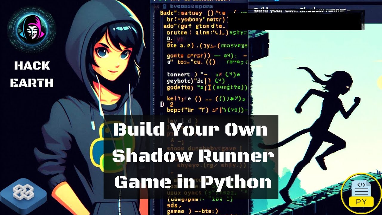 How to build Shadow Runner Game in Python | Hack Earth | #game #python #trending #tutorial - YouTube