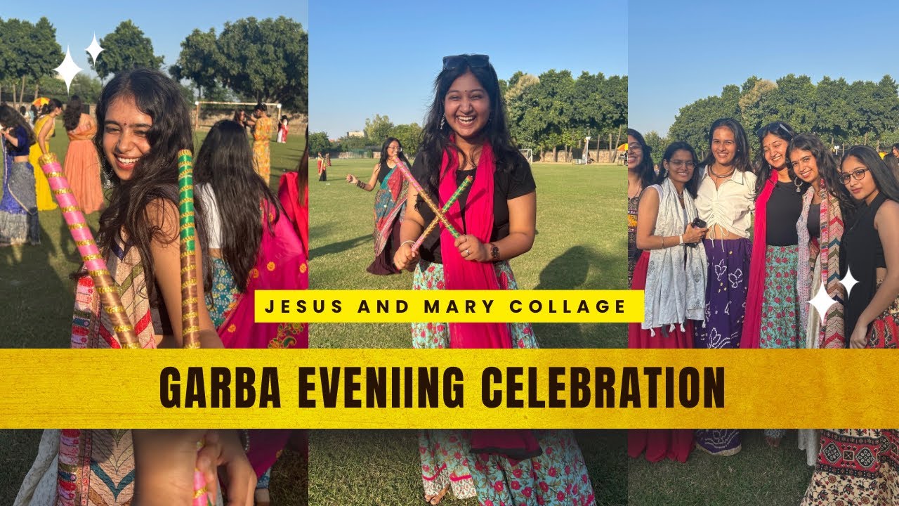 Garba fest | jesus and mary collage | delhi university | - YouTube
