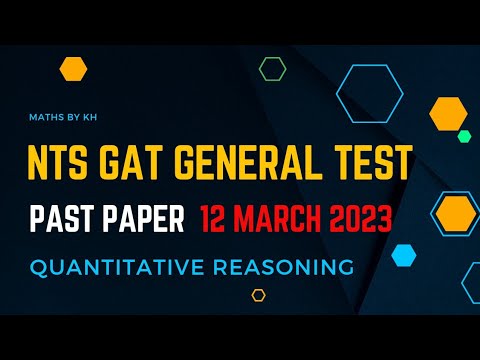 nts gat general test held in 2023 || NTS past paper 12 March 2023 - YouTube