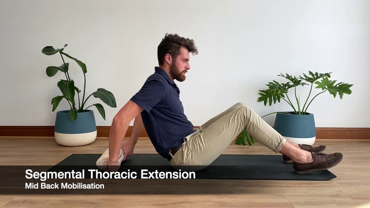 Segmental Thoracic Extension - YouTube