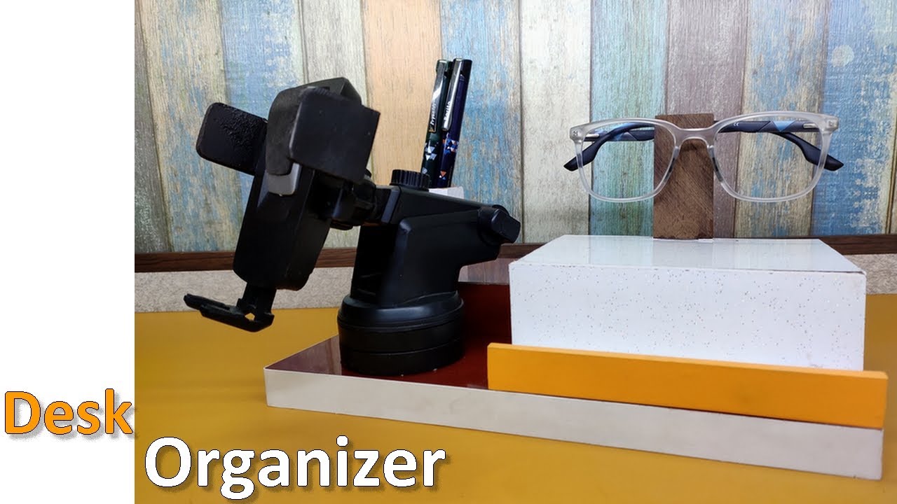 How To Make Desk Organizer - YouTube