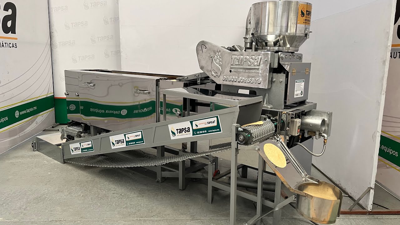 MÁQUINA TORTILLADORA TAP 60 TOLVA | TAPSA - YouTube