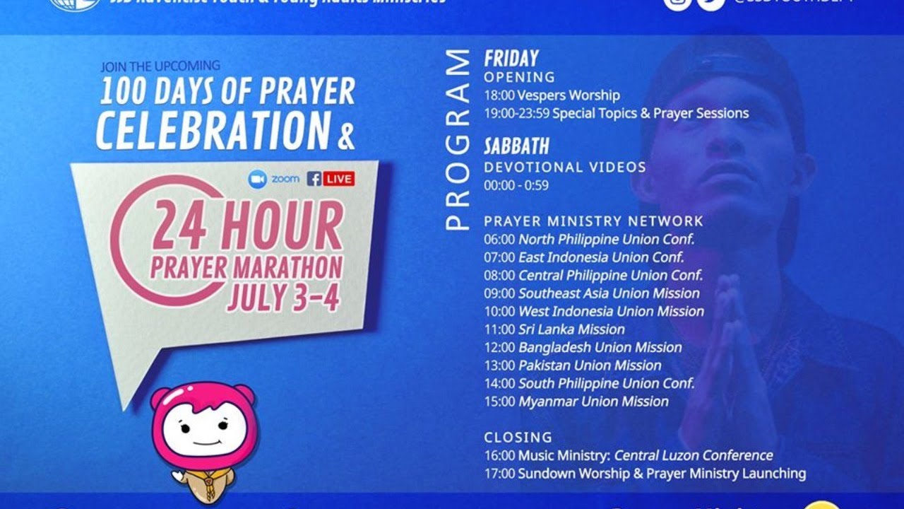 100 DAYS OF PRAYER CELEBRATION & 24 HOUR PRAYER MARATHON - YouTube