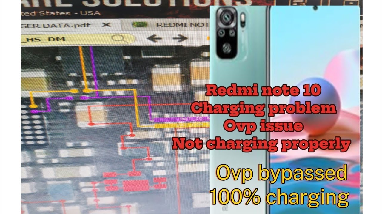 Redmi note10 not charging | fake charging | bypass ovp ic | redmi note ...