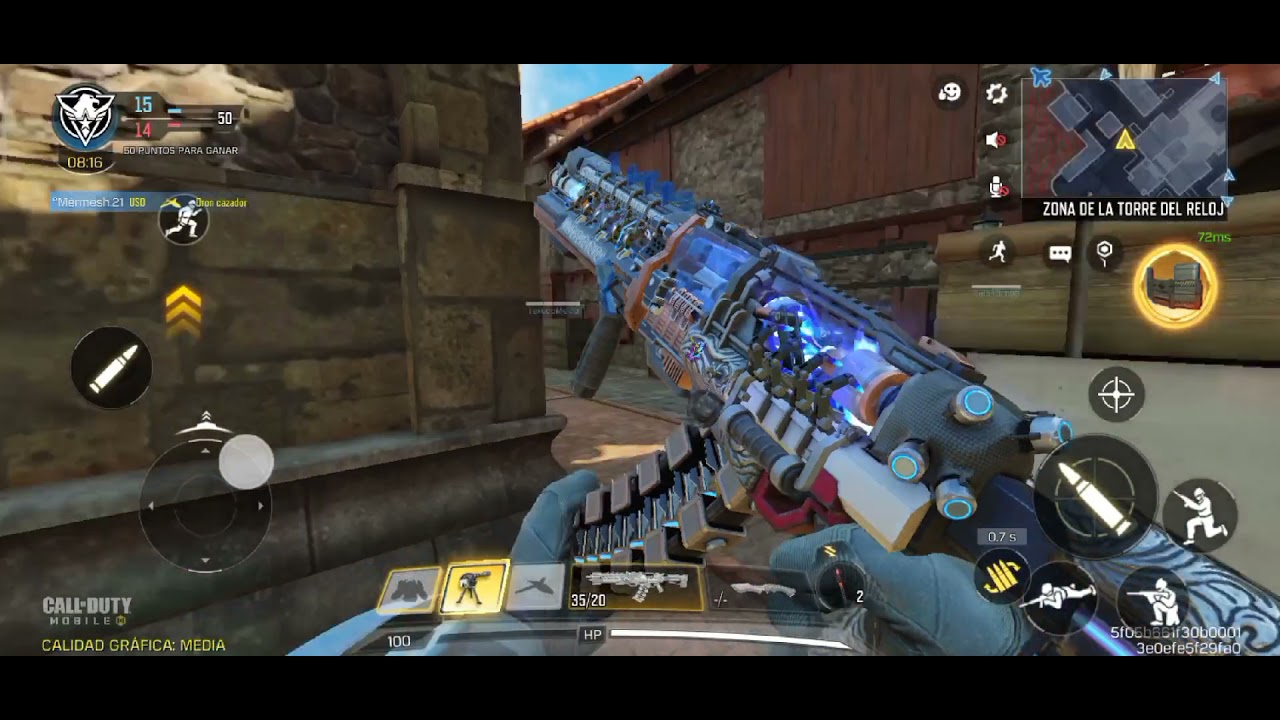 jugando con el arma mítica Asval-Templario (Call of Duty Mobile) - YouTube