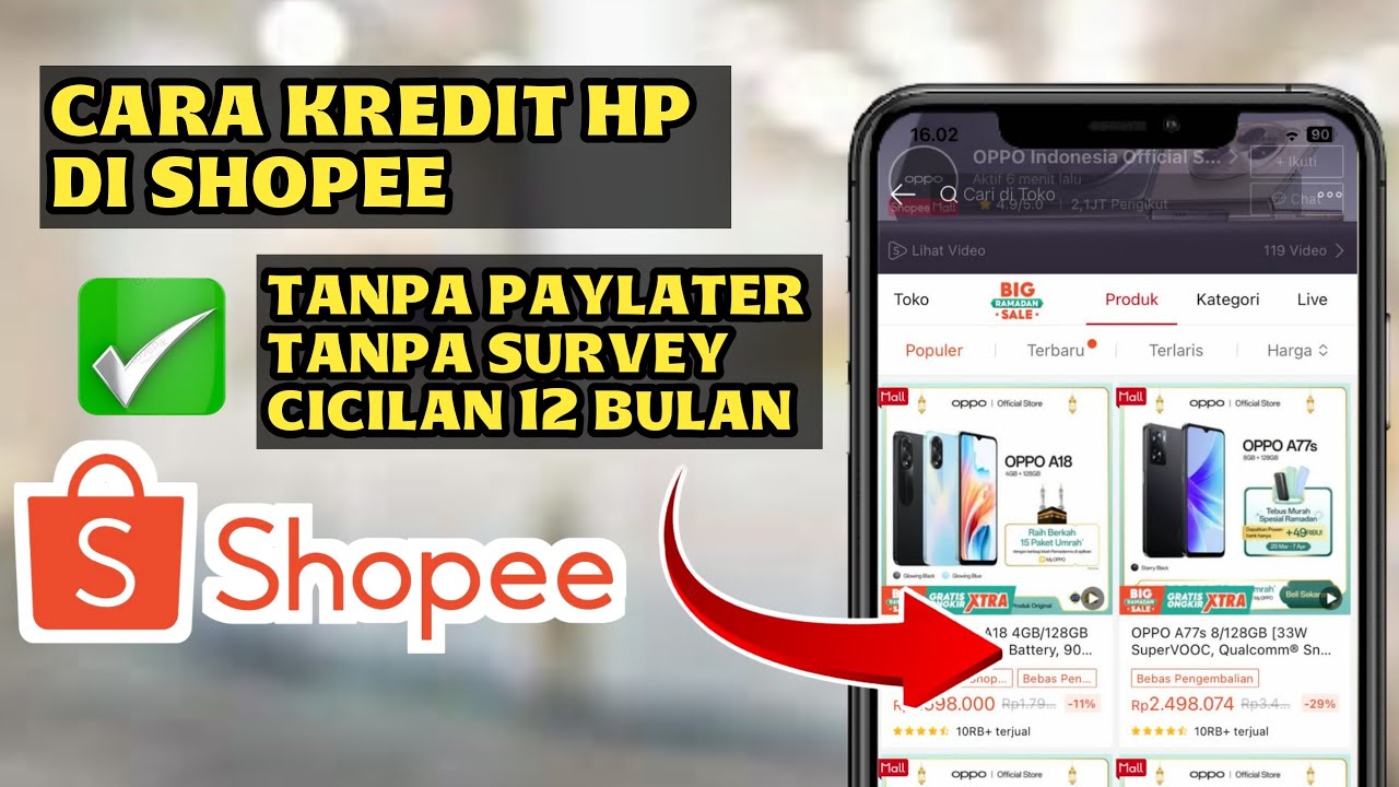 Cara Kredit HP di shopee terbaru 2024 🔥 - YouTube