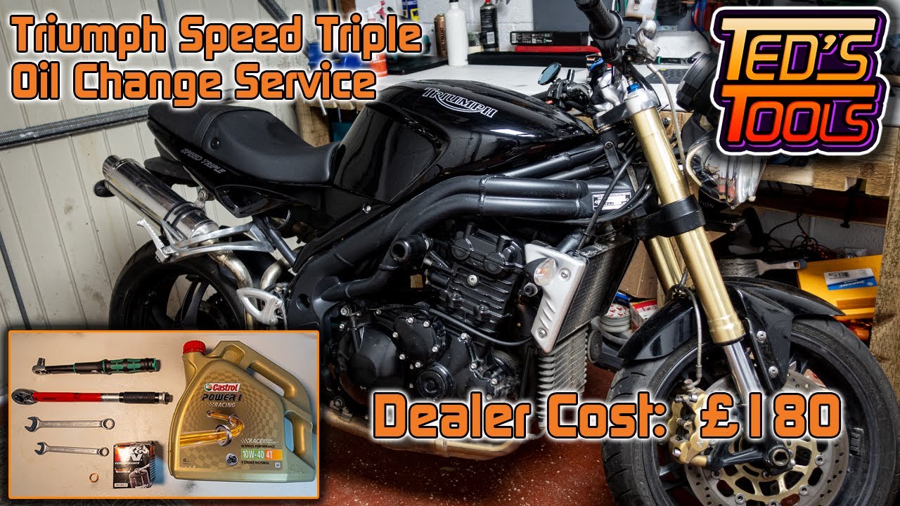 Triumph Speed Triple 1050 Oil Change How To - YouTube