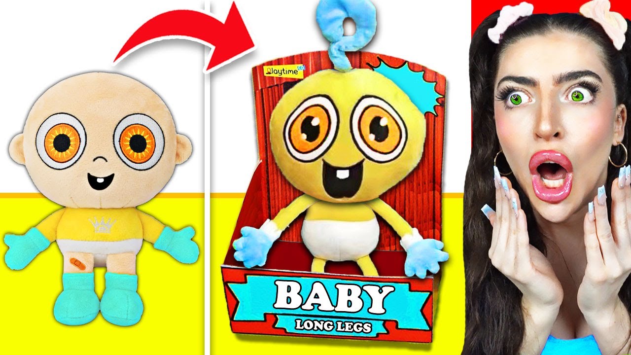 MAKING *NEW* Poppy Playtime DIY TOYS!? (BABY LONG LEGS, BOOGIE BOT ...
