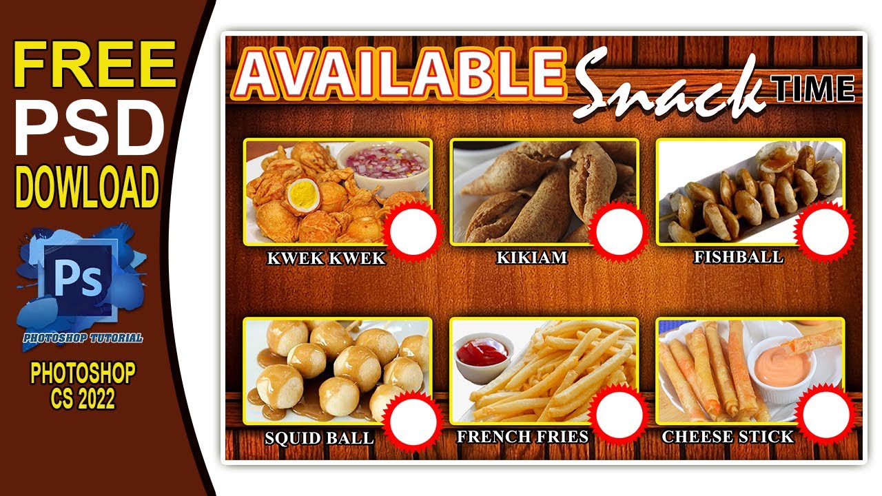 AVAILABLE SNACK TIME LAYOUT FOR TARPAULIN 2x3-ARIEL LUTAP OFFICIAL ...