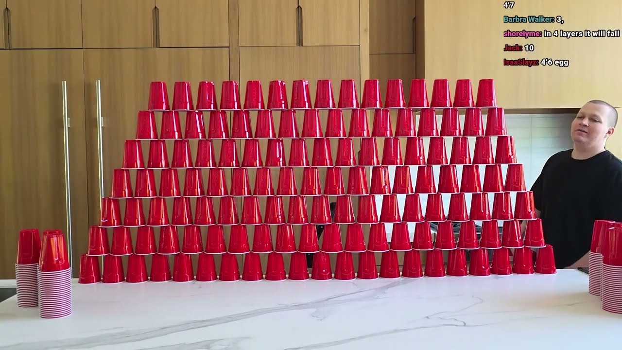 WORLD'S LARGEST CUP TOWER - YouTube
