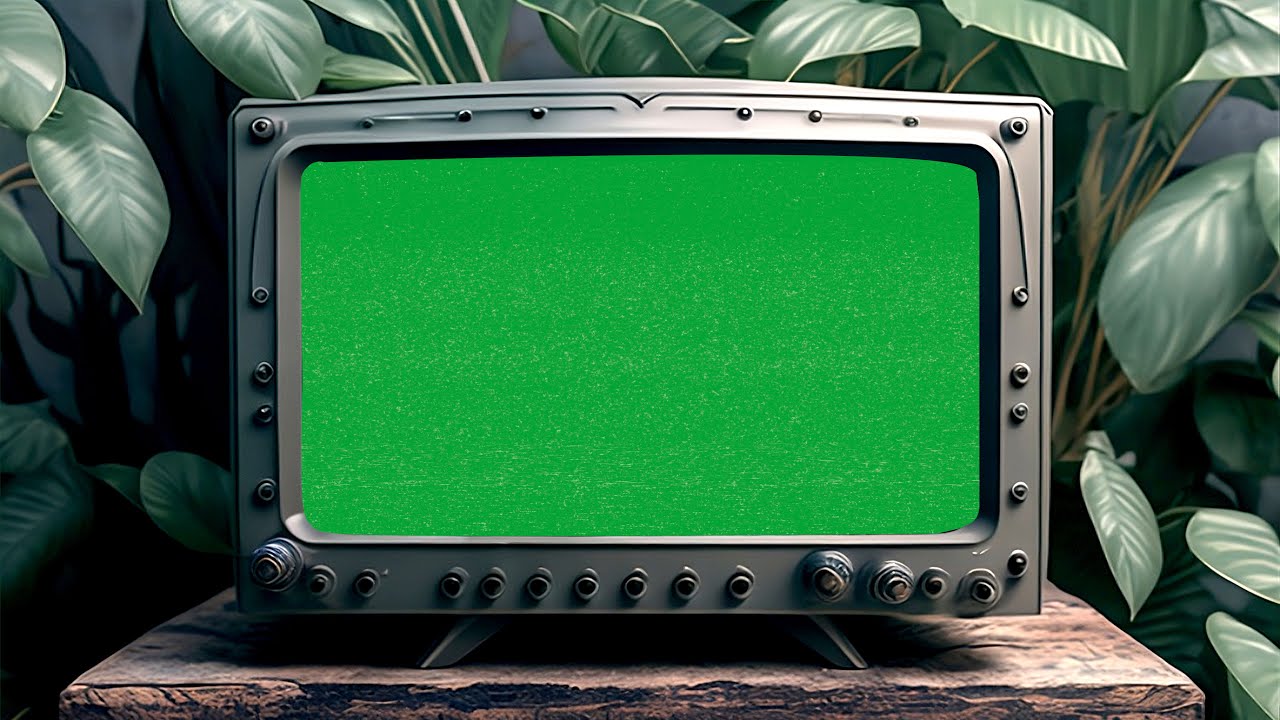 Green Screen Retro TV in Jungle | 4K | Global Kreators - YouTube