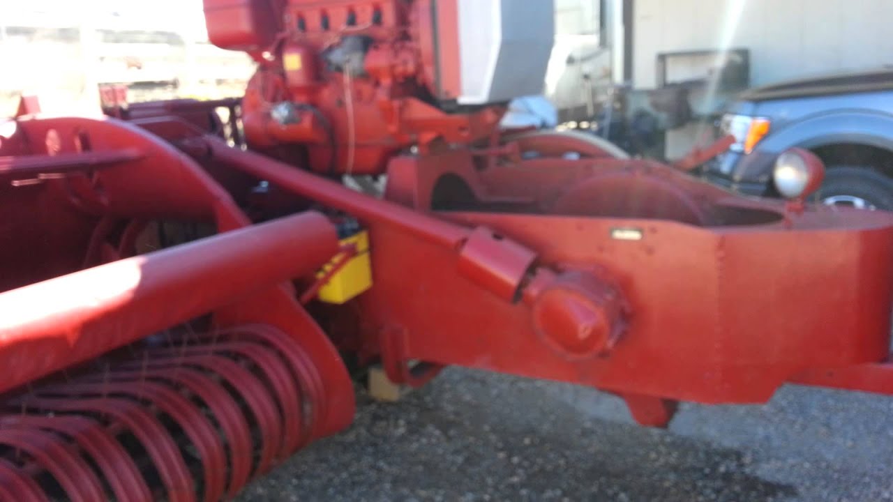 1954 McCormick Farmall 55W Hay Baler in action! - YouTube