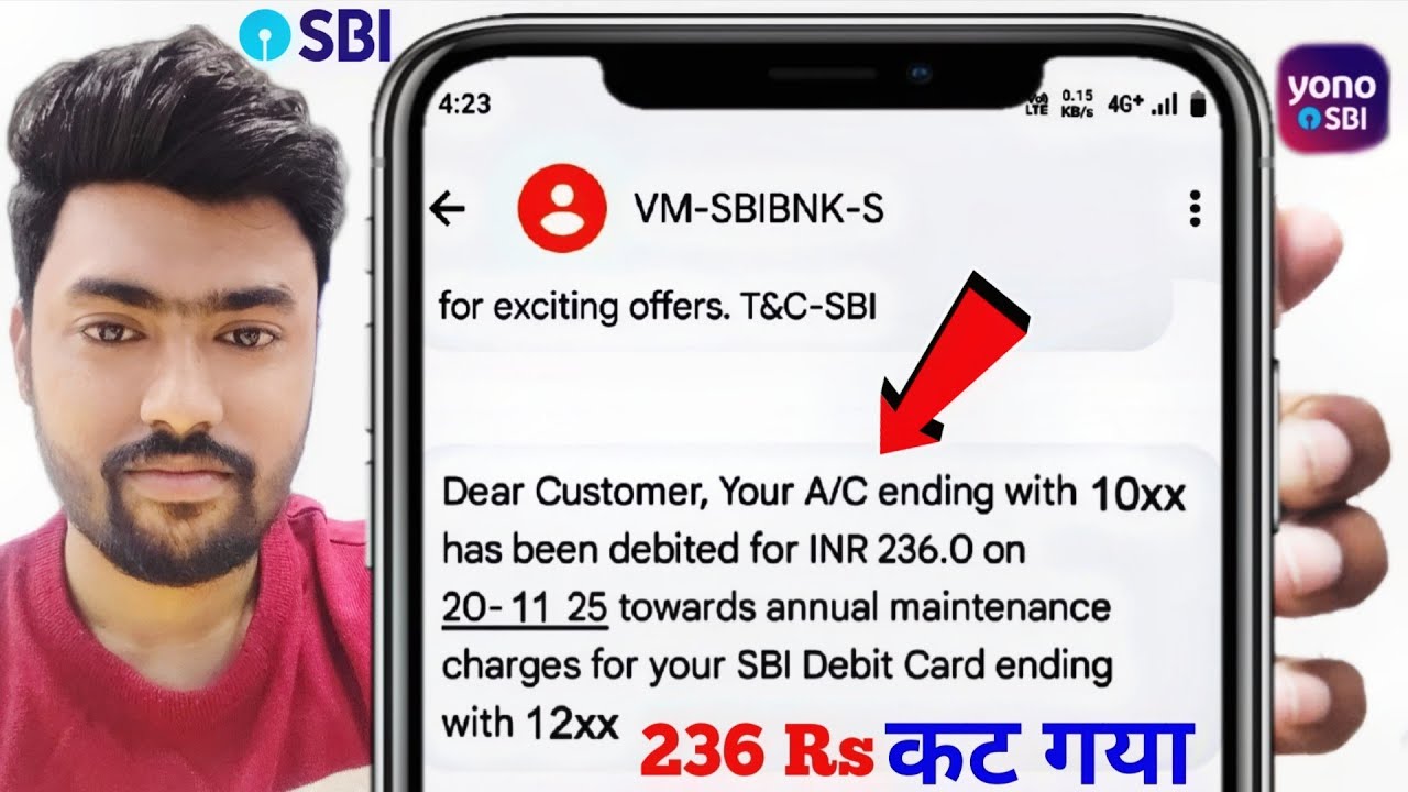 sbi atm card amc 236 charges | sbi bank 236 debit | sbi bank se 236 kyu ...
