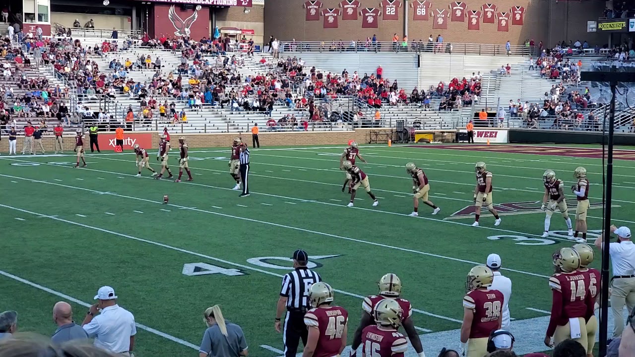 Danny Longman kickoff 6 BC vs Richmond 2019 - YouTube