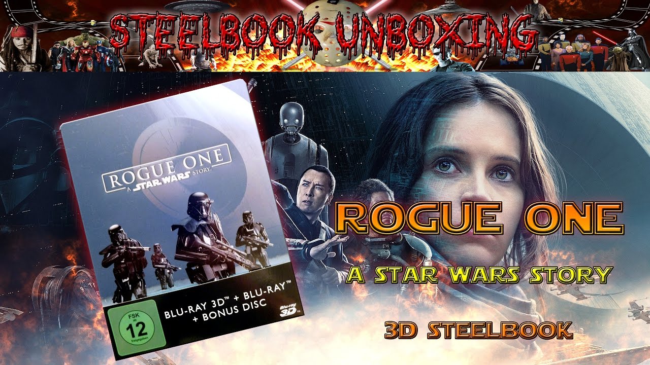 Unboxing - Rogue One - A Star Wars Story - 3D Steelbook - YouTube