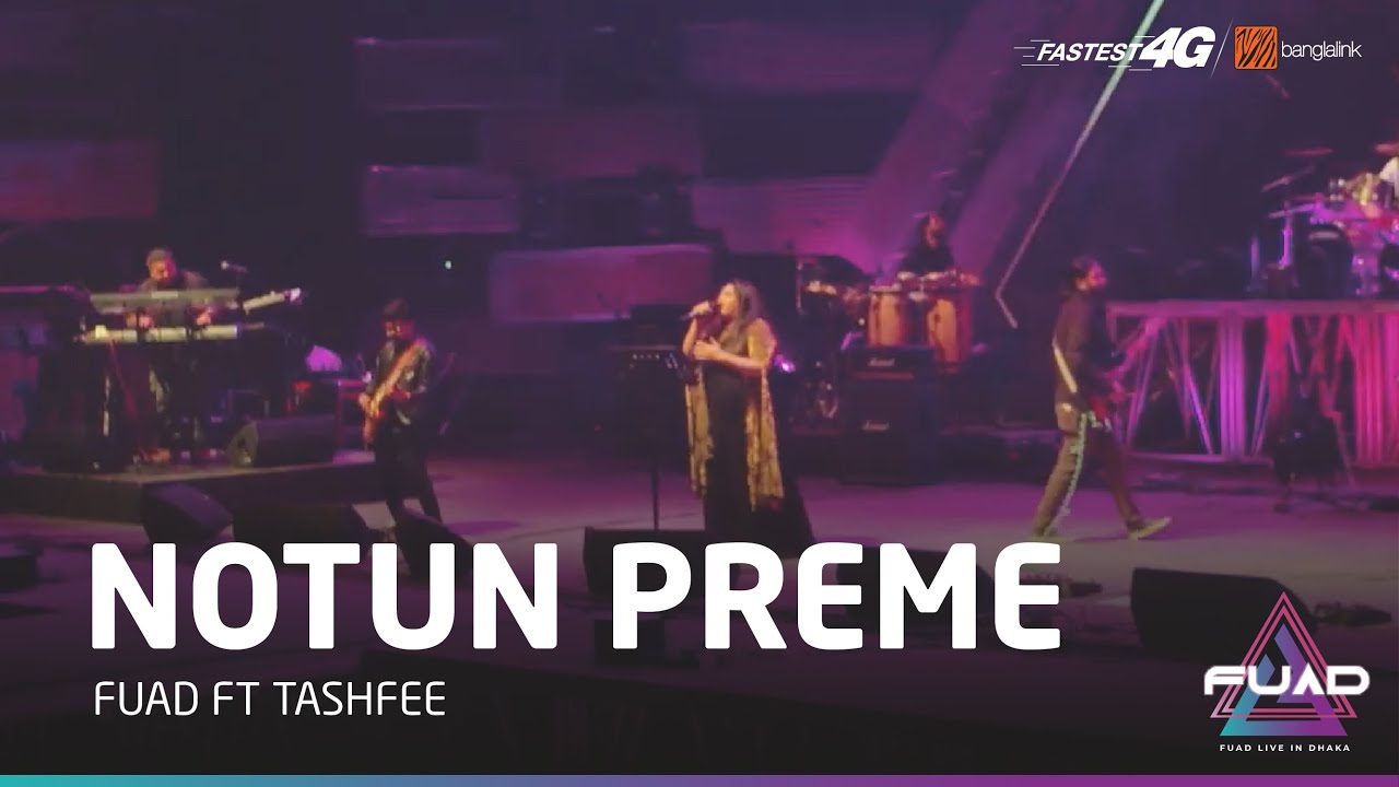 Notun Preme Mon Mojaiya | নতুন প্রেমে | Fuad ft Tashfee | Fuad Live ...