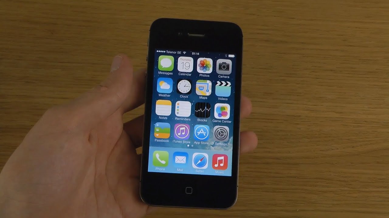 iPhone 4S New iOS 7 Final Public First Look & Setup - YouTube