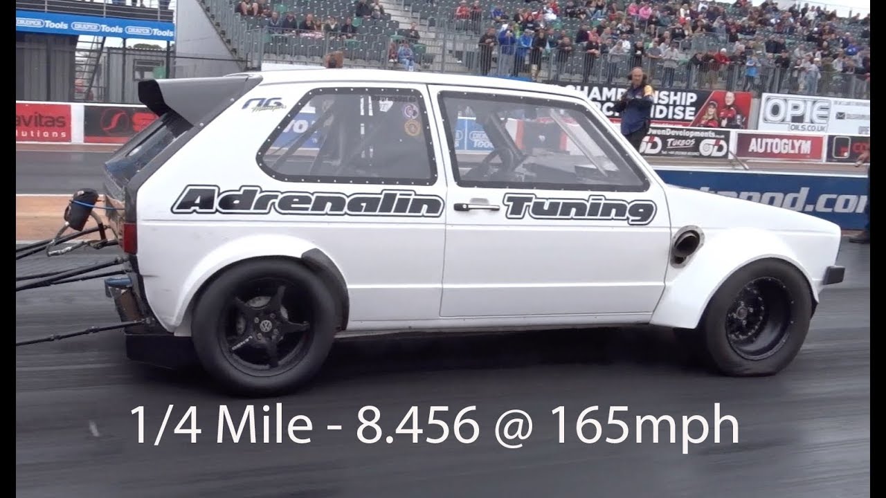 Quickest FWD Mk1 Golf In The World - 8.456 @ 165mph. - YouTube