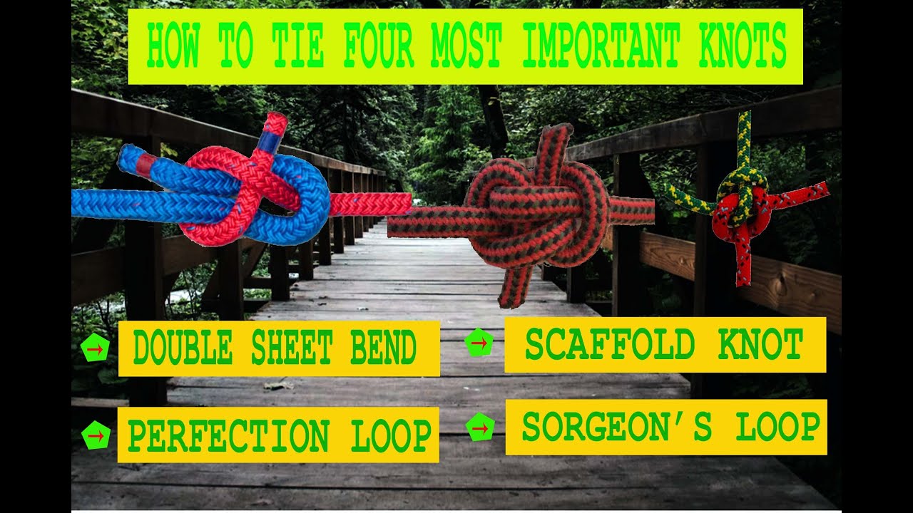 4 knots&Hitch you need to know. how to tie the most important4 knots ...